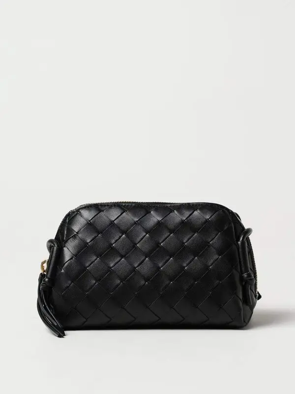 Bottega Veneta Woven Leather Concert Pouch - Black