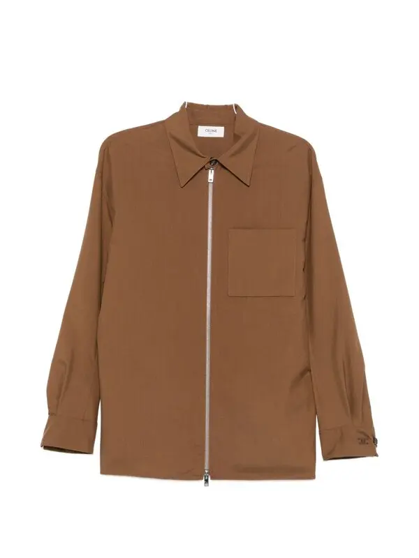 Celine Silk Overshirt - Multicolor