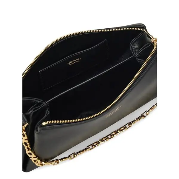 FERRAGAMO Calfskin Leather Satchel