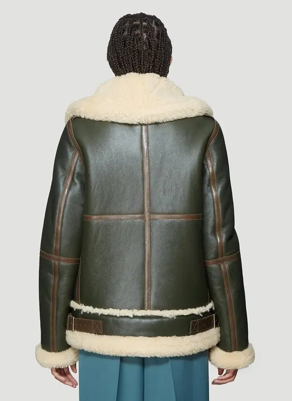 Acne Studios Long Raf Shearling Jacket