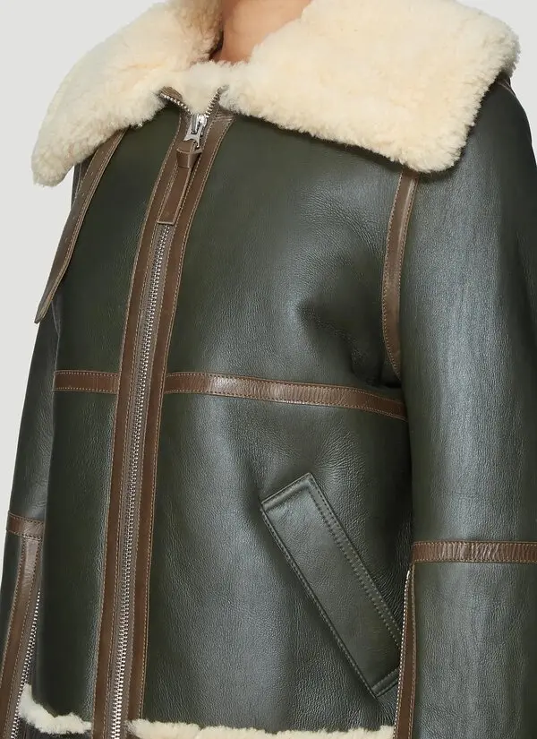 Acne Studios Long Raf Shearling Jacket