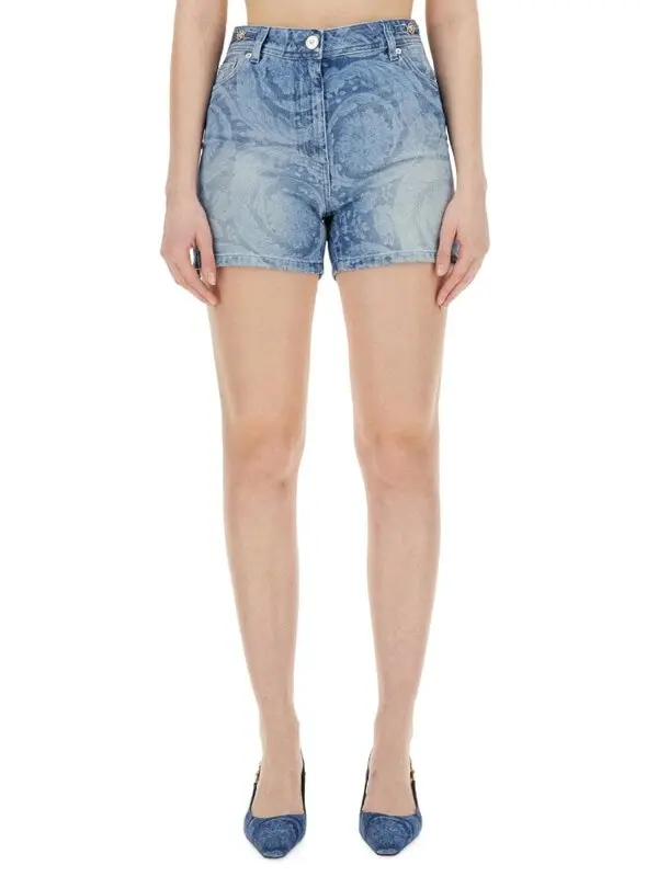 Versace Denim Shorts - Blue