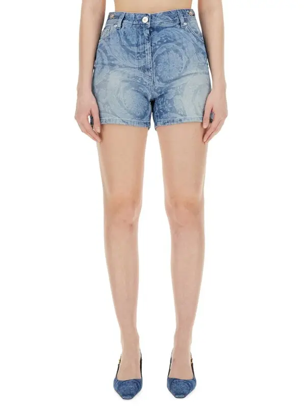 Versace Denim Shorts - Blue