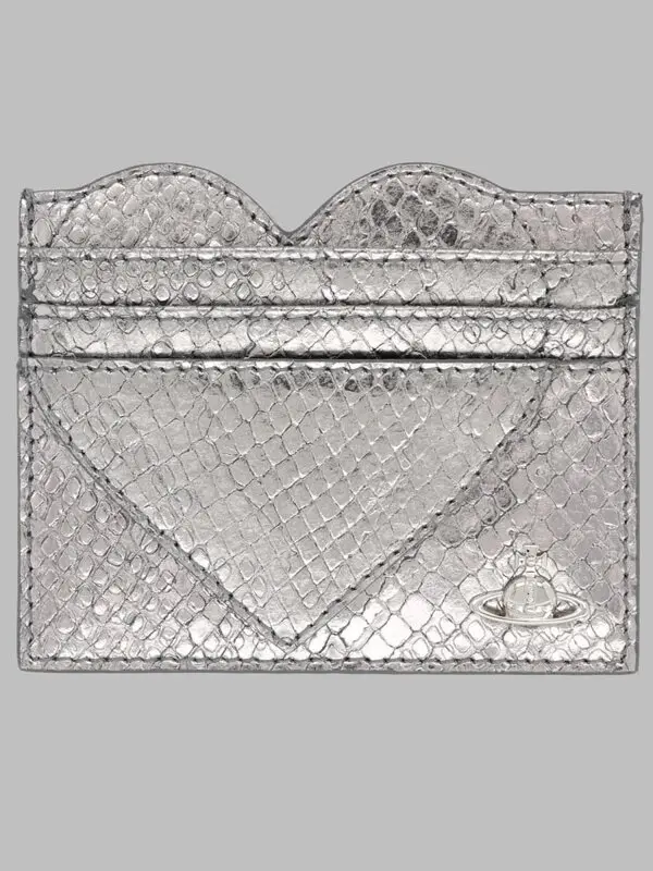 VIVIENNE WESTWOOD Portacarte Heart - Gray