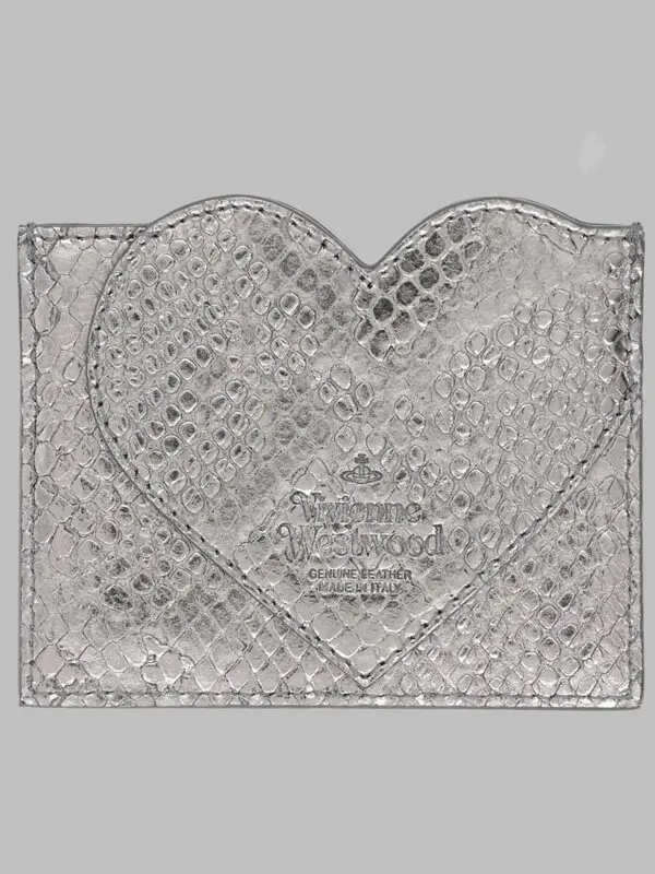 VIVIENNE WESTWOOD Portacarte Heart - Gray
