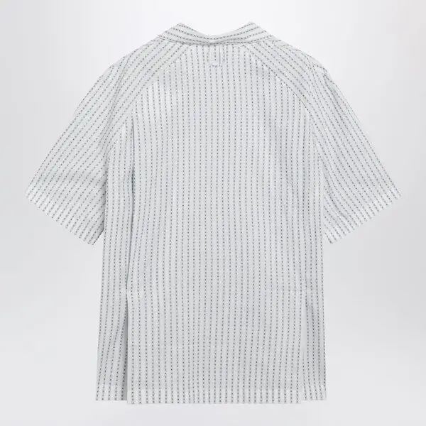 Jacquemus Romarin Short-sleeve Cotton Shirt - Blue