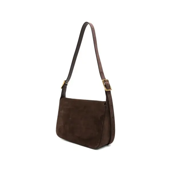 Balenciaga Suede Shoulder Bag - Brown
