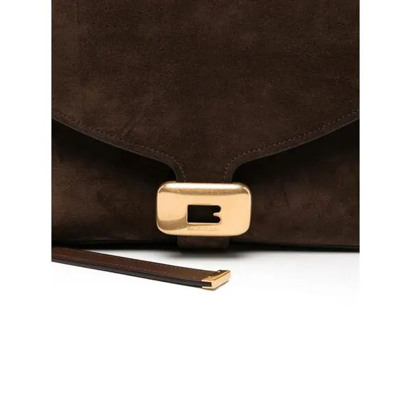Balenciaga Suede Shoulder Bag - Brown