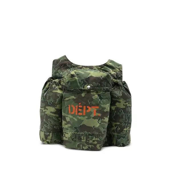GALLERY DEPT. Camouflage Print Vest-style Backpack - Green