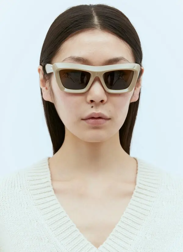Bottega Veneta Classic Cat Eye Sunglasses - Brown