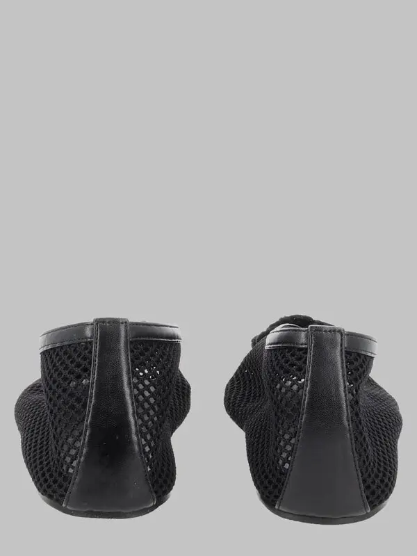 GANNI Mesh Ballerinas - Black