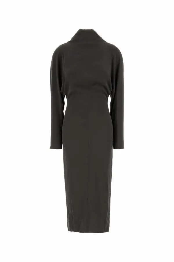 Giorgio Armani Stretch Crepe Dress - Gray