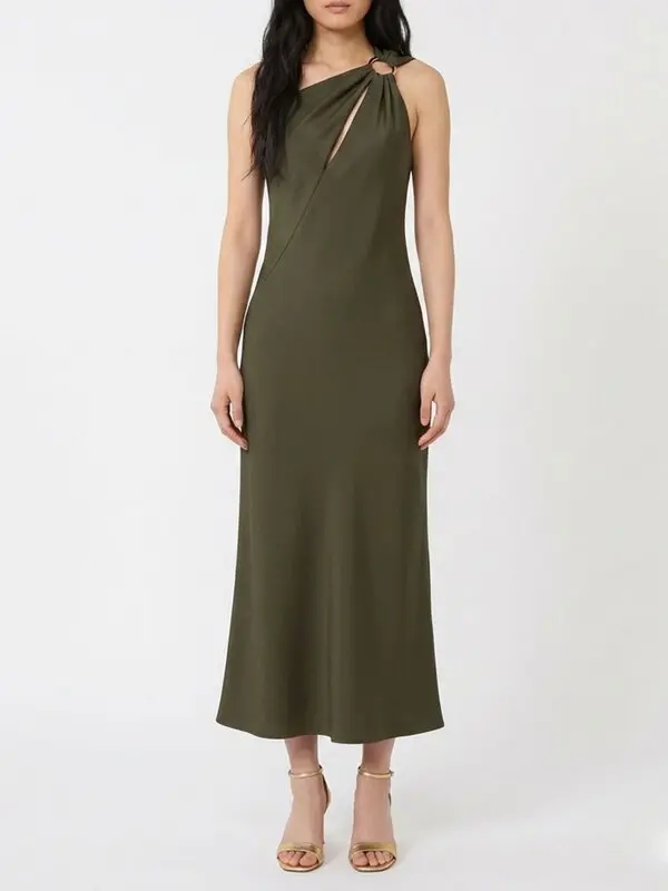 Max Mara One-shoulder Satin Dress