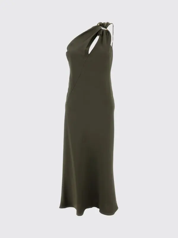 Max Mara One-shoulder Satin Dress