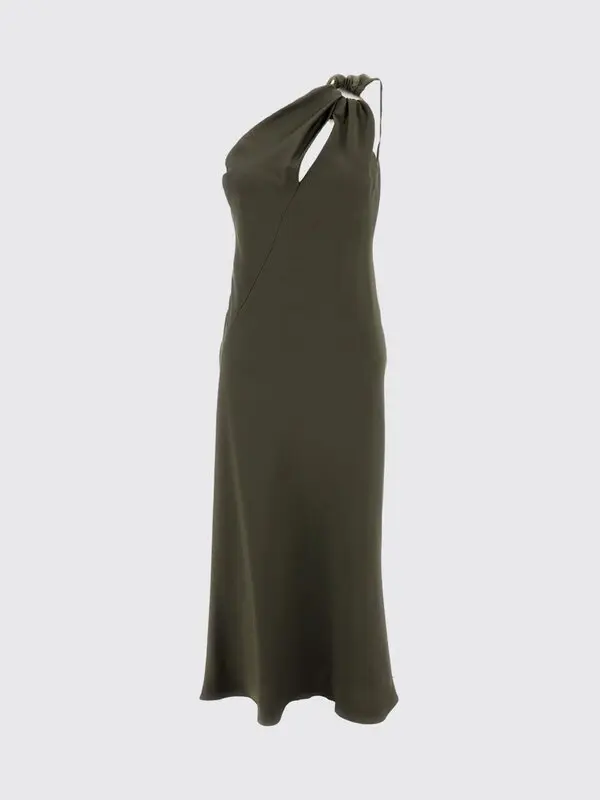 Max Mara One-shoulder Satin Dress - Green