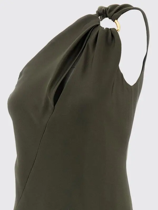 Max Mara One-shoulder Satin Dress - Green
