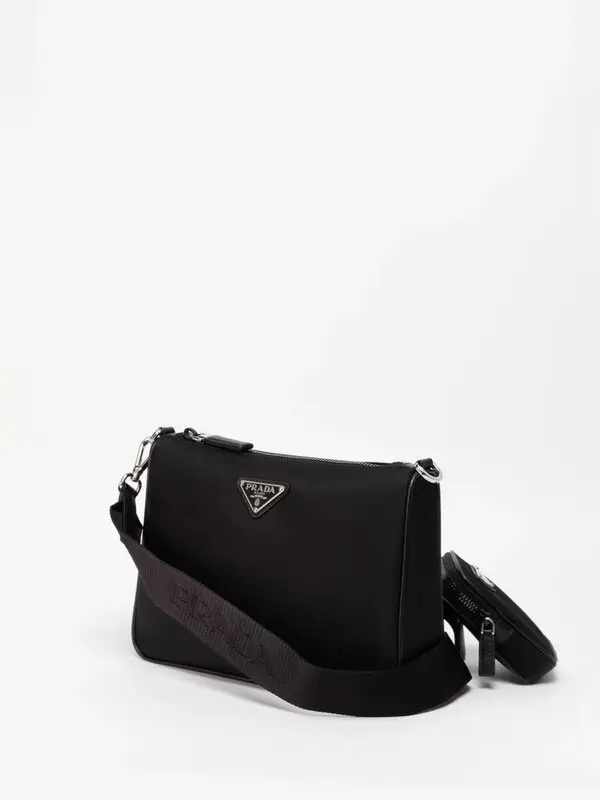 Prada Re-nylon And Saffiano Leather Shoulder Bag