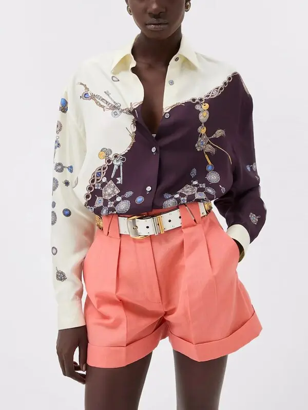 Versace Silk Twill Print Shirt