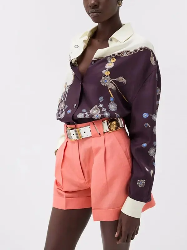 Versace Silk Twill Print Shirt