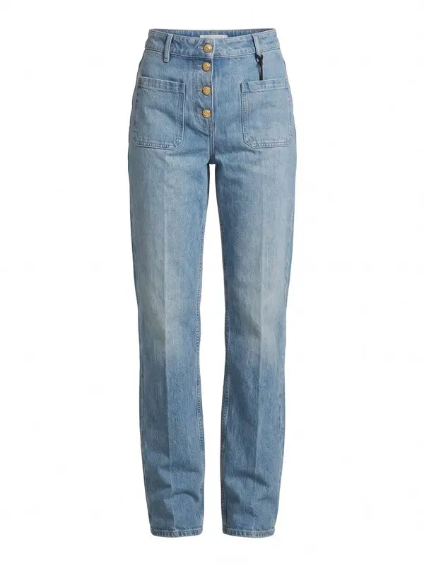 Valentino Garavani Cotton Denim Pants - Multicolor