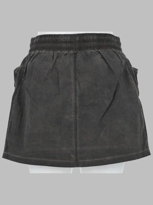 DIESEL® Nylon Mini Skirt With Maxi Pockets - Gray