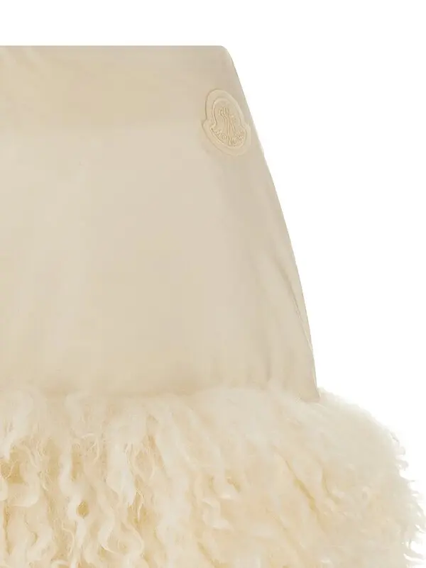 Moncler Teddy Insert Skirt - White