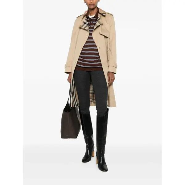 Burberry Cotton Long Sleeve Trench Coat