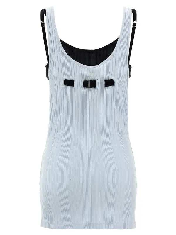 Attico Logo Ribbed Top