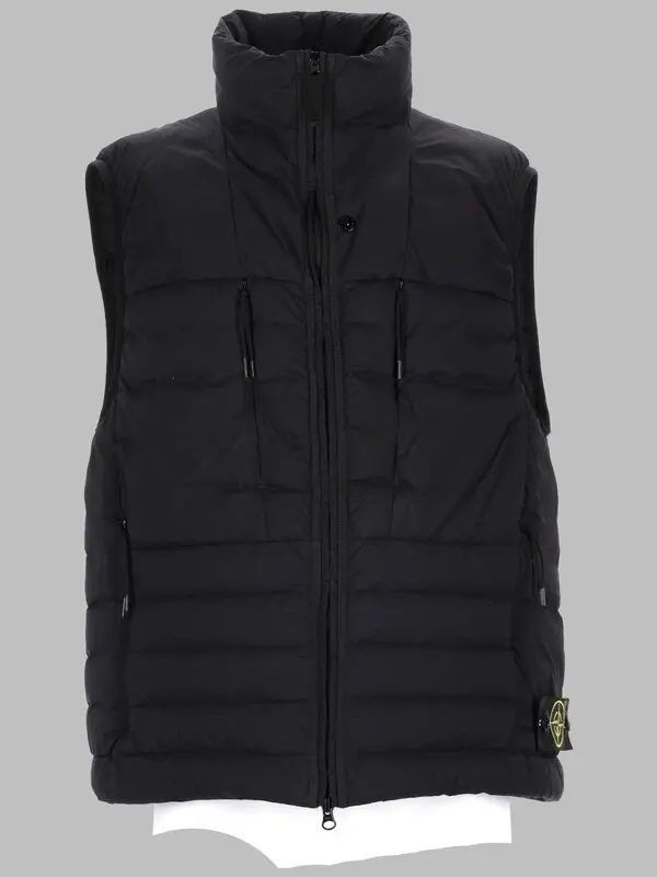 Stone Island Seamless Tunnel Piuma Gilet - Black