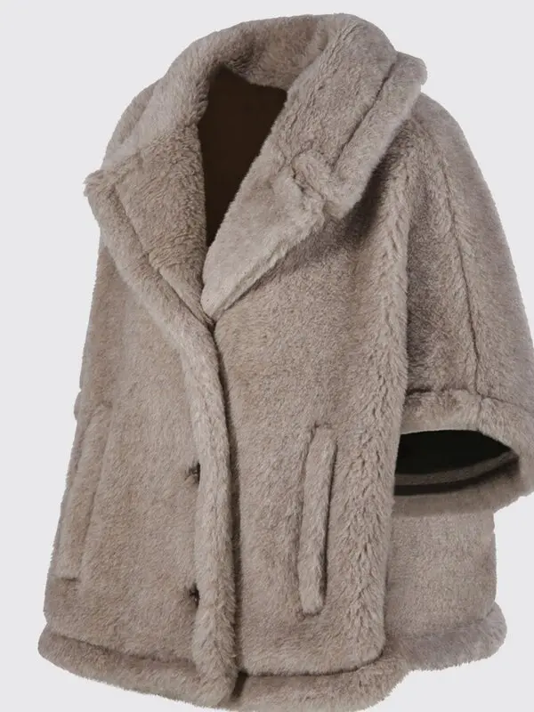 Max Mara Alpaca And Cashmere Fur Coat - Green