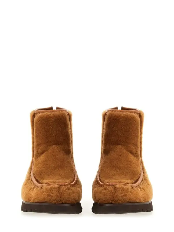 Hereu Boot With Zipper Armenta - Brown