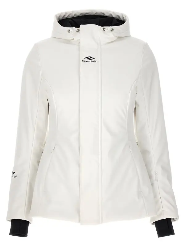 Balenciaga Ski Hourglass 3b Sports Icon Parka - White