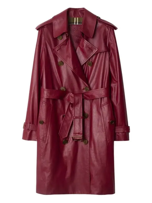 Burberry Kensington` Coat - Multicolor