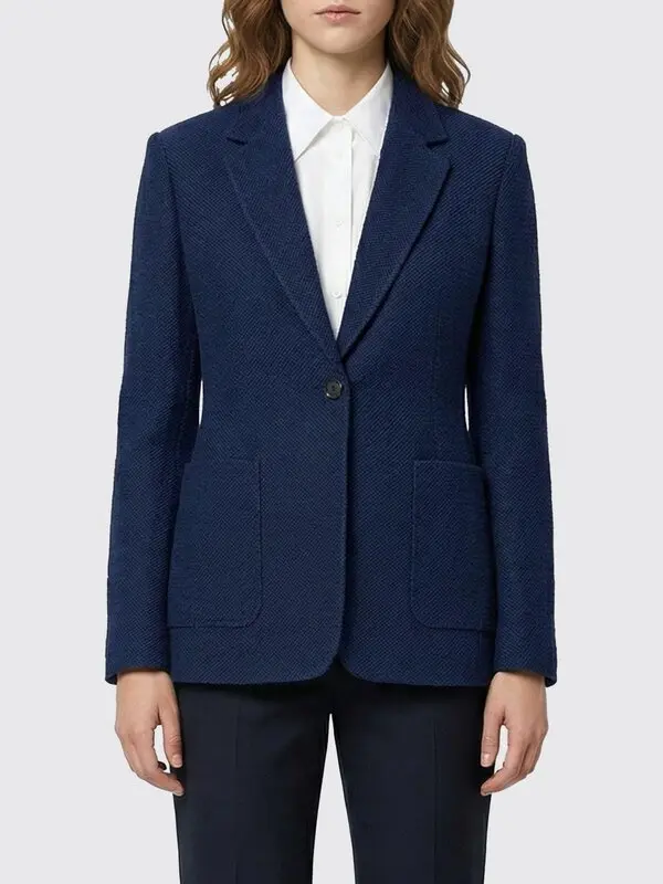 Max Mara Single-breasted Wool Blazer - Blue