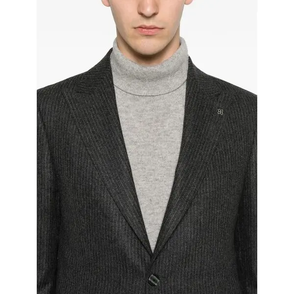 Tagliatore Grey Suits Single Breasted Suits