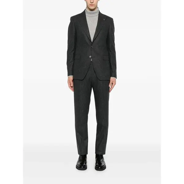 Tagliatore Grey Suits Single Breasted Suits