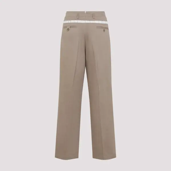 MAISON MARGIELA Cotton Wide-leg Trousers - Multicolor