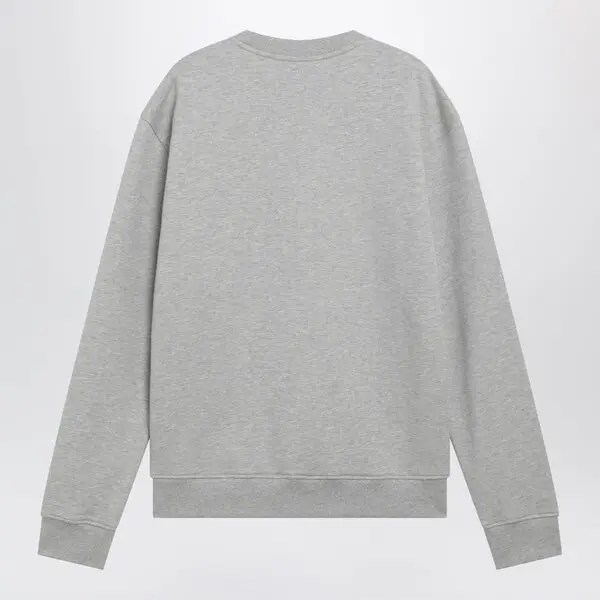 AMI Paris Grey De Coeur Cotton Sweatshirt - Gray