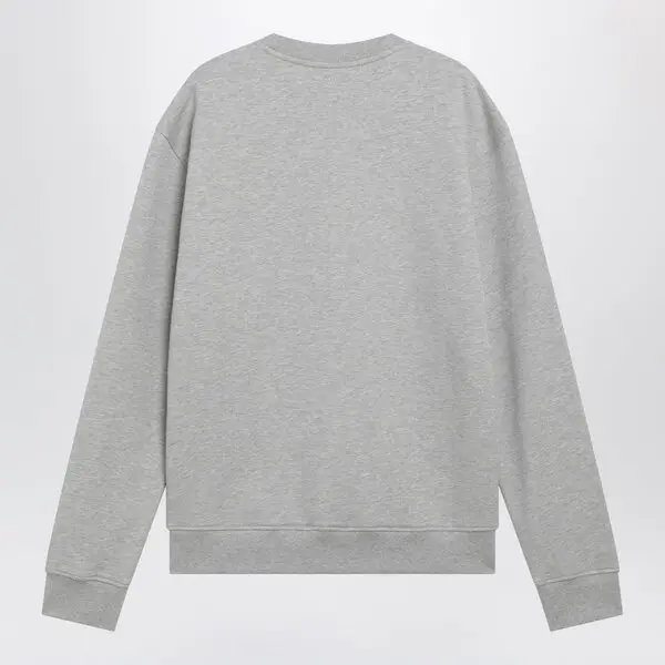 AMI Paris De Coeur Cotton Sweatshirt - Gray
