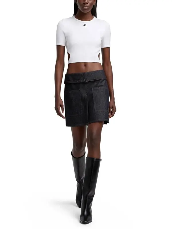 COURREGES Cotton T-shirt - White