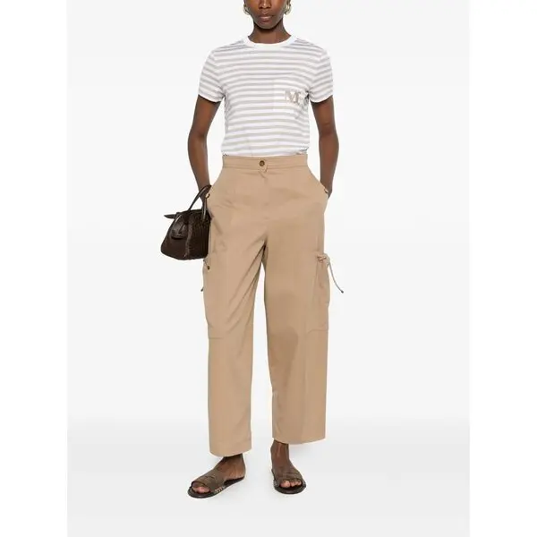 Max Mara Cropped Trousers - Cream