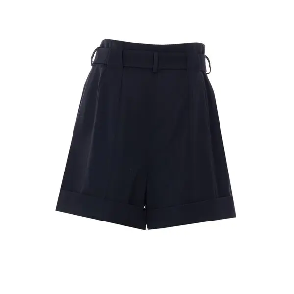 Balmain Grain De Poudre Belted Shorts