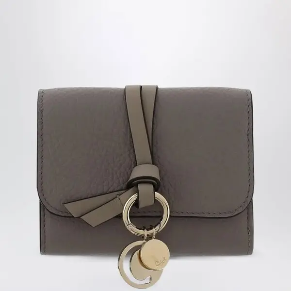 Chloé Small Alphabet Trifold Wallet Grey - Gray