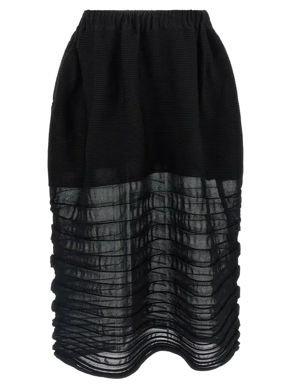 Issey Miyake Moving Knit Midi Skirt