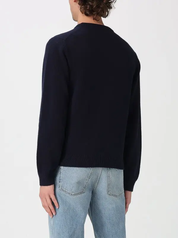 Gucci Crew Neck Wool Pullover With Logo