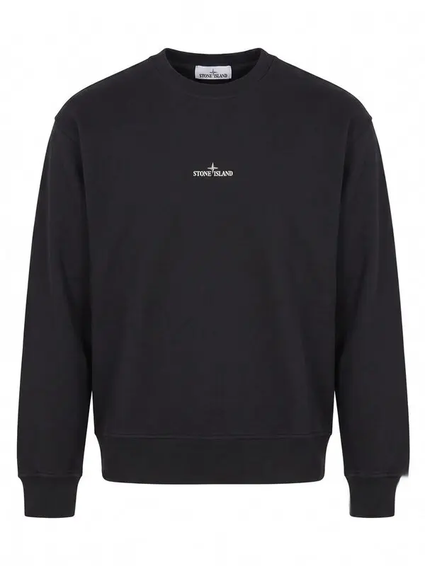 Stone Island Organic Cotton Fleece Sweatshirt