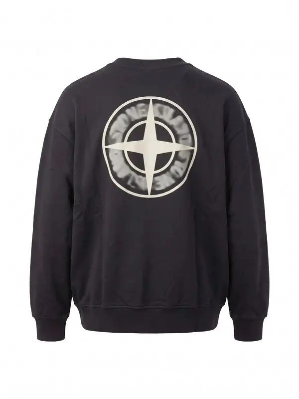 Stone Island Organic Cotton Fleece Sweatshirt
