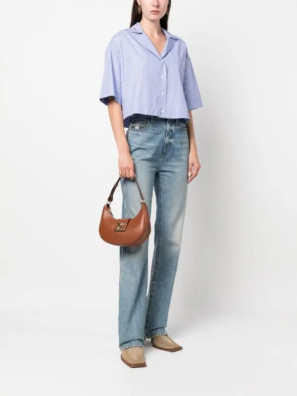 Celine Ava Medium Leather Shoulder Bag - Multicolor