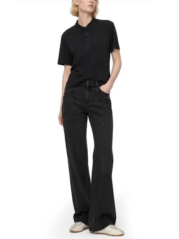 MAISON MARGIELA Polo In Cupro - Black