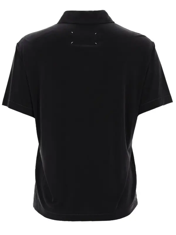 MAISON MARGIELA Polo In Cupro - Black